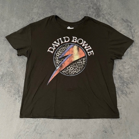 David Bowie | Tops | David Bowie Shirt Womens 3x 22 Black Leopard Print ...